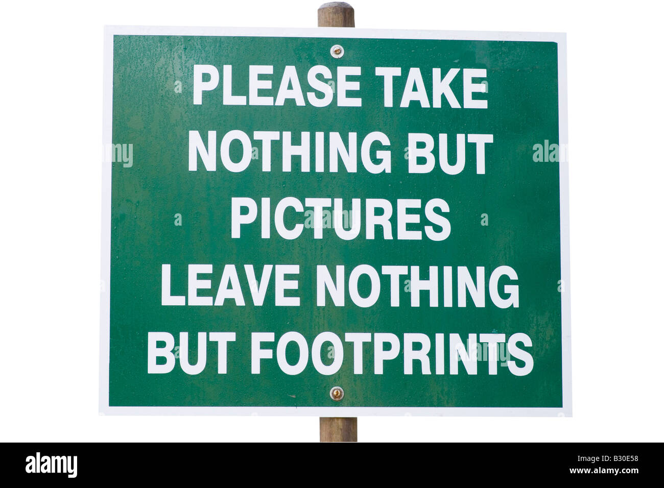 Conservation sign footprints hi-res stock photography and images - Alamy