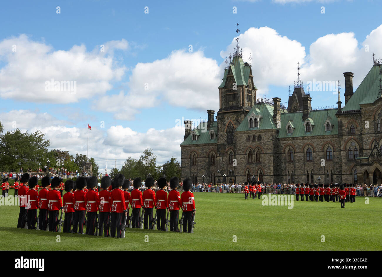 Change of Royal Guards on the Parliament Hill, Ottawa, Canada Stock ...
