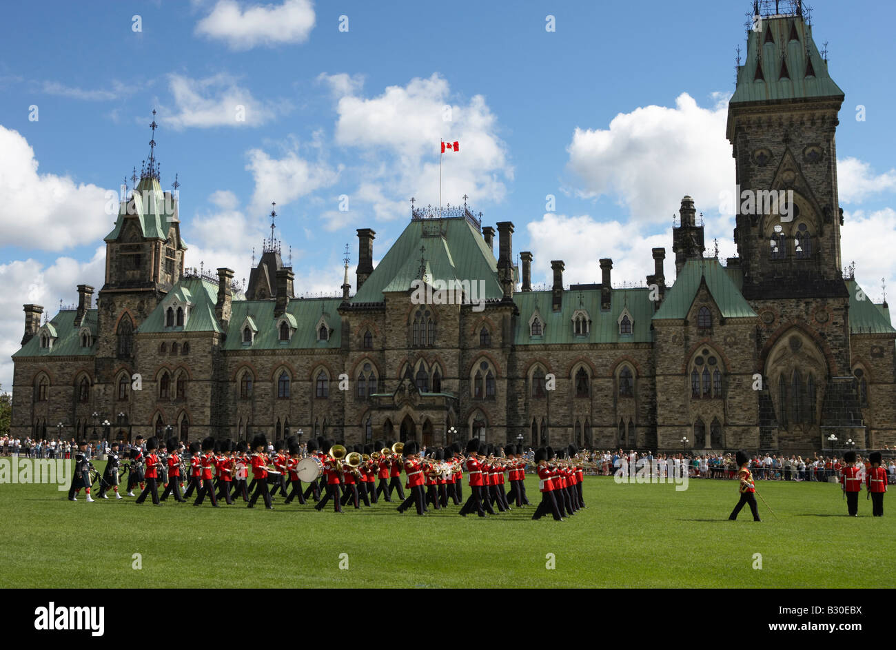 Change of Royal Guards on the Parliament Hill, Ottawa, Canada Stock ...