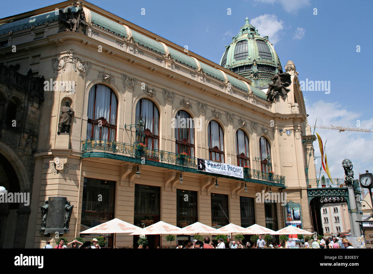 opera house prague city centre Czech Republic europe Stock Photo - Alamy