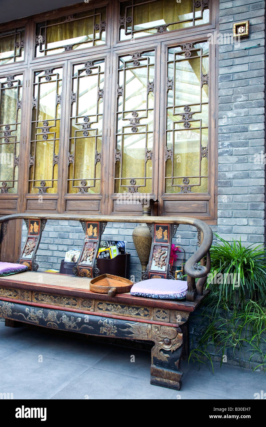 Interior of a traditional hutong courtyard house in Beijing Stock Photo ...
