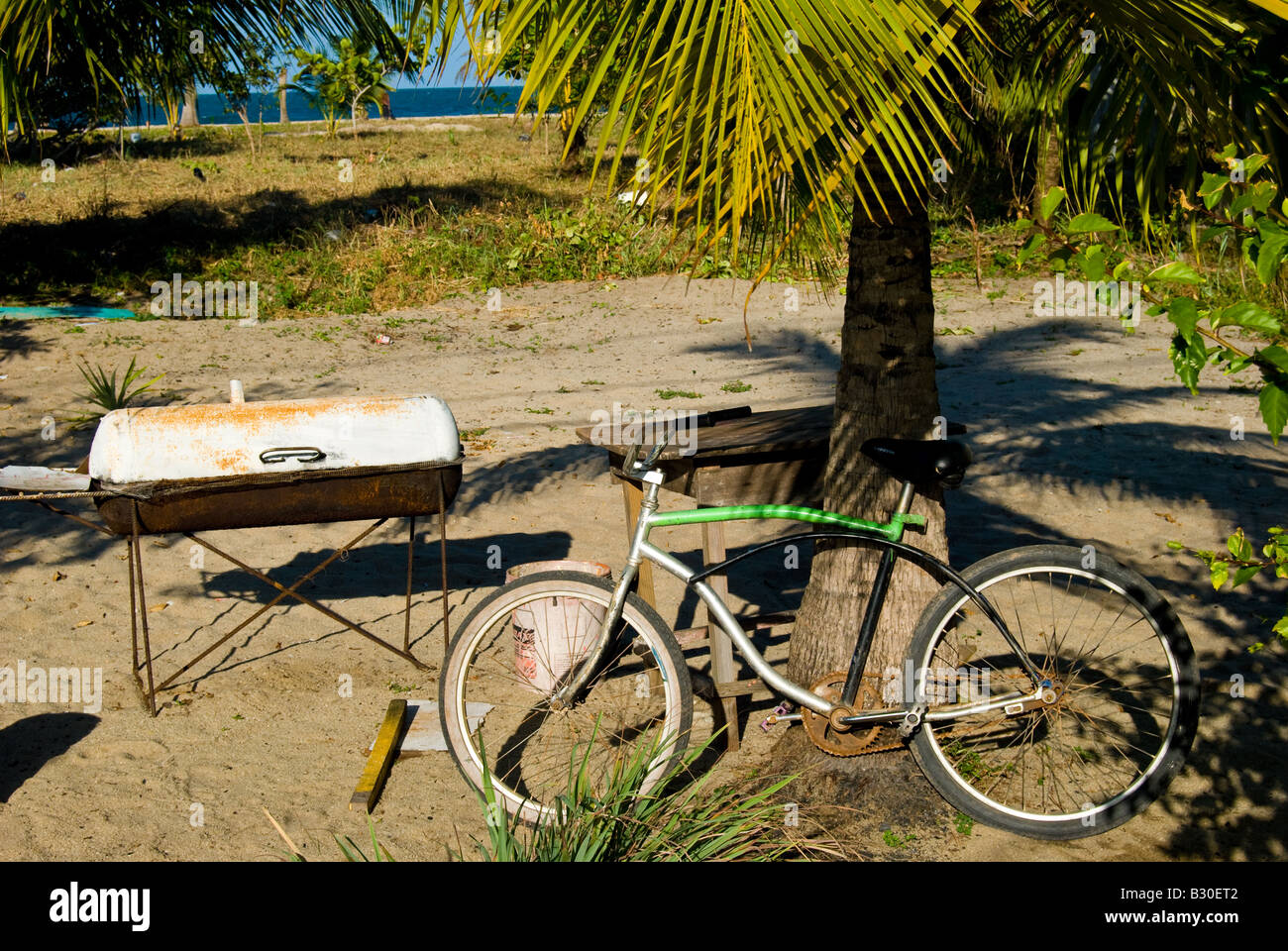 Bicycle and BBQ Stock Photo - Alamy