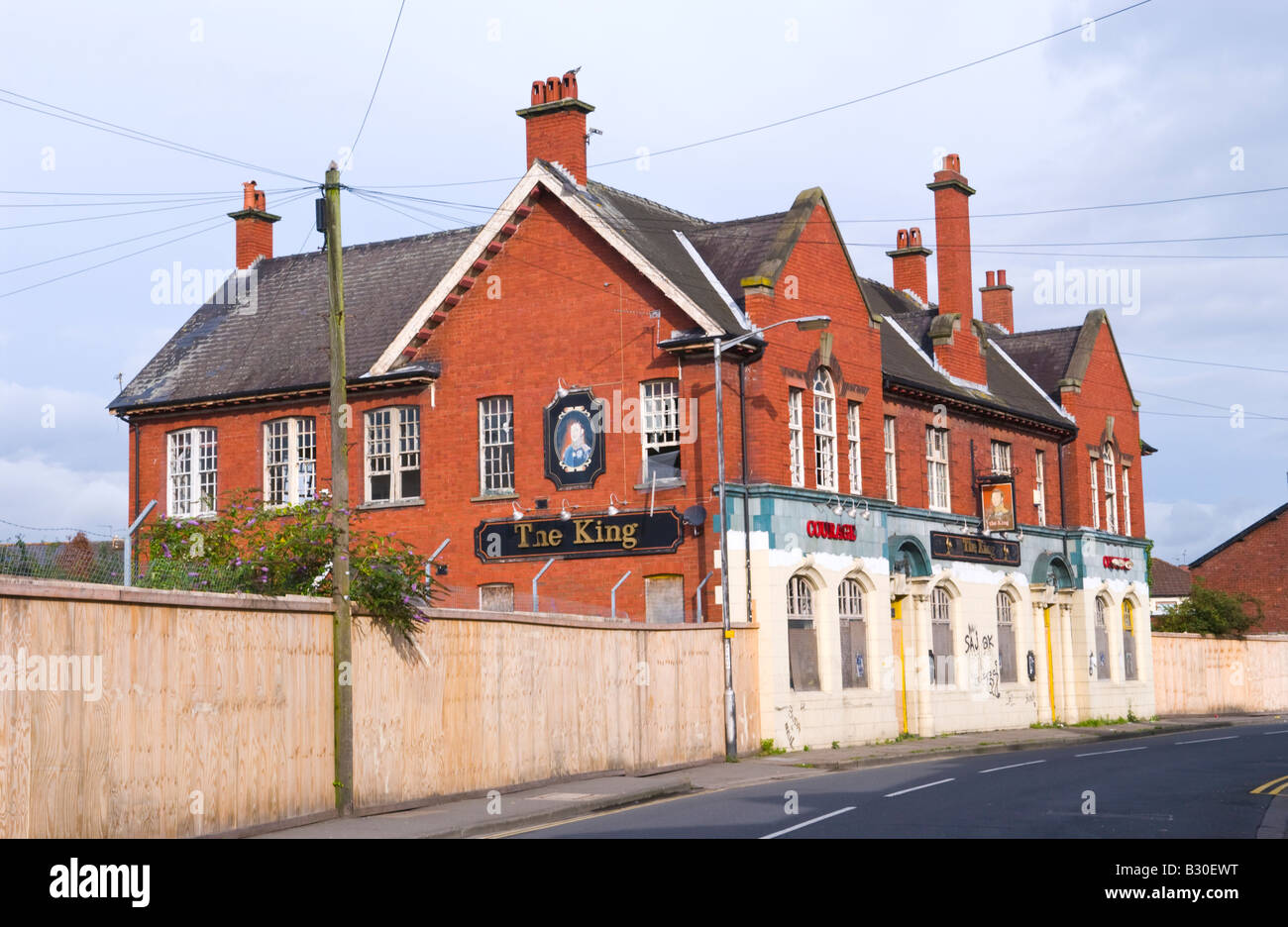 urban decay THE KING derelict COURAGE brewery pub Newport South Wales ...