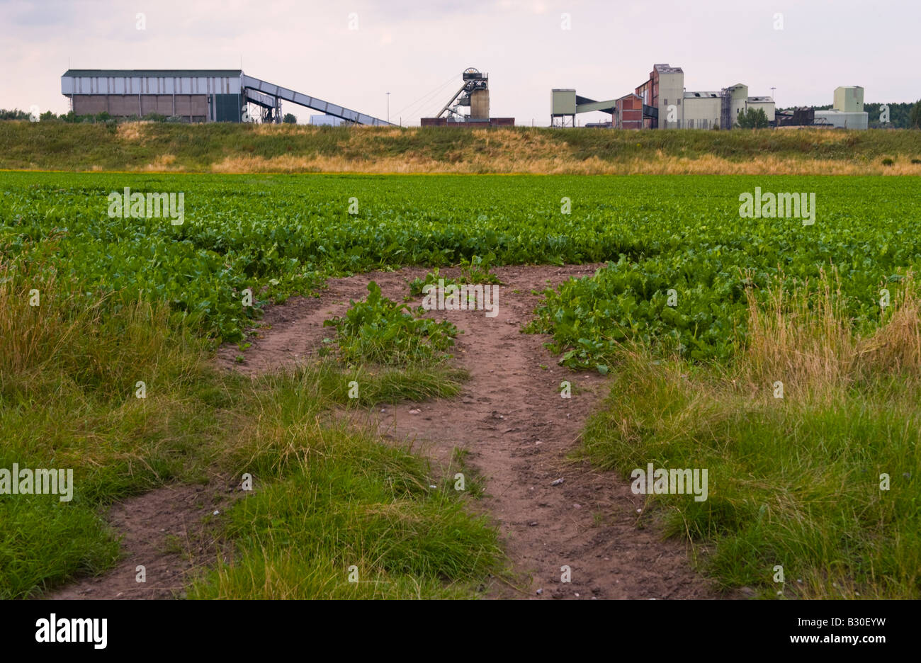 Exterior of Thoresby Colliery near village of Edwinstowe ...