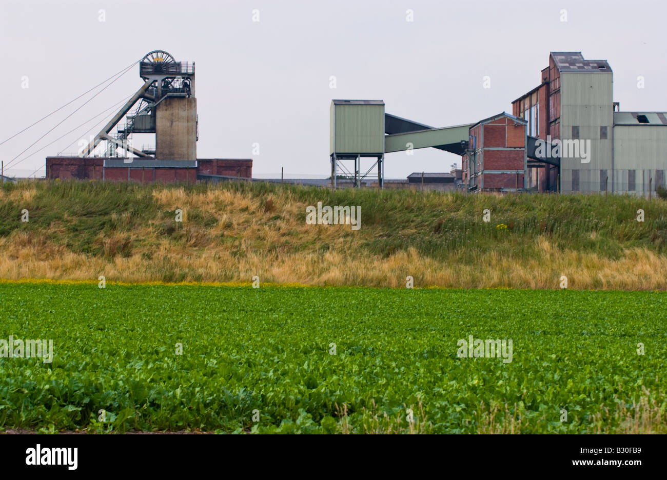 Exterior of Thoresby Colliery near village of Edwinstowe ...