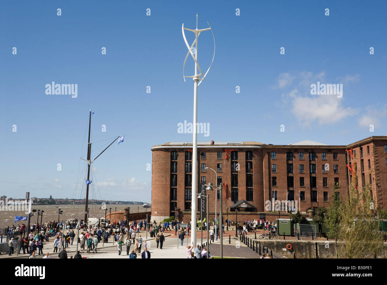 Liverpool Merseyside England UK Redeveloped old Albert Dock warehouse ...