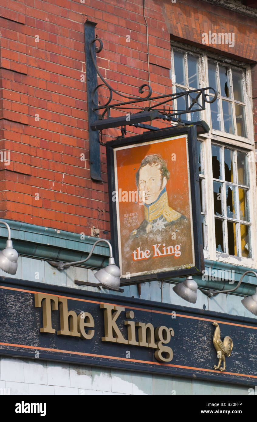 urban decay THE KING derelict COURAGE brewery pub Newport South Wales ...