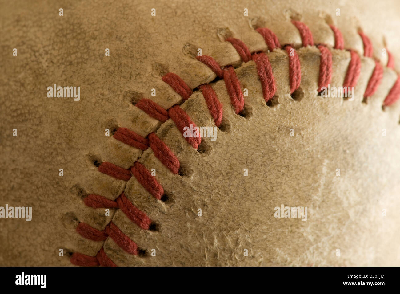 closeup baseball stitching Stock Photo - Alamy