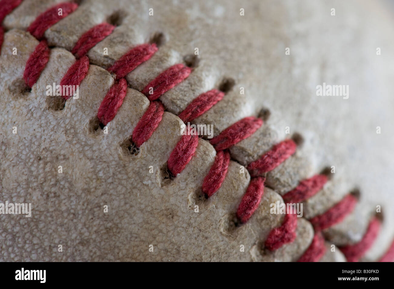 closeup baseball stitching Stock Photo - Alamy