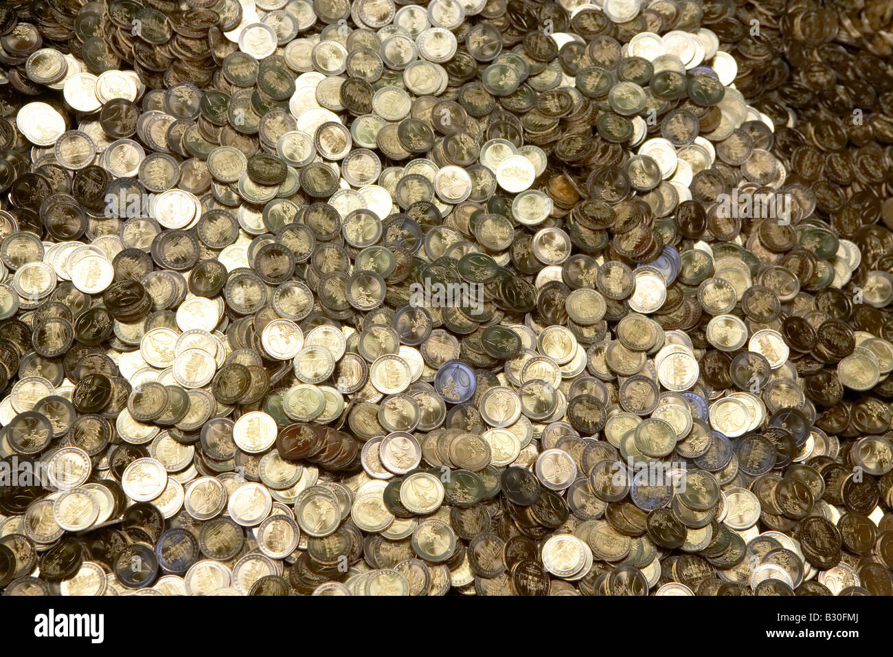 Pile of Euro coins Stock Photo - Alamy