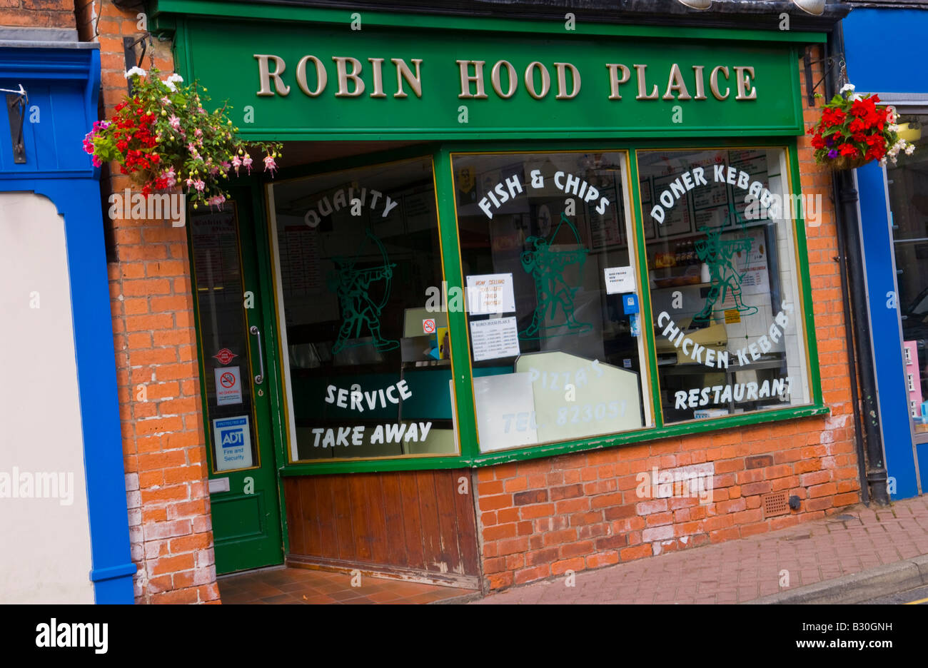 Robin hood plaice fish chip hi-res stock photography and images - Alamy