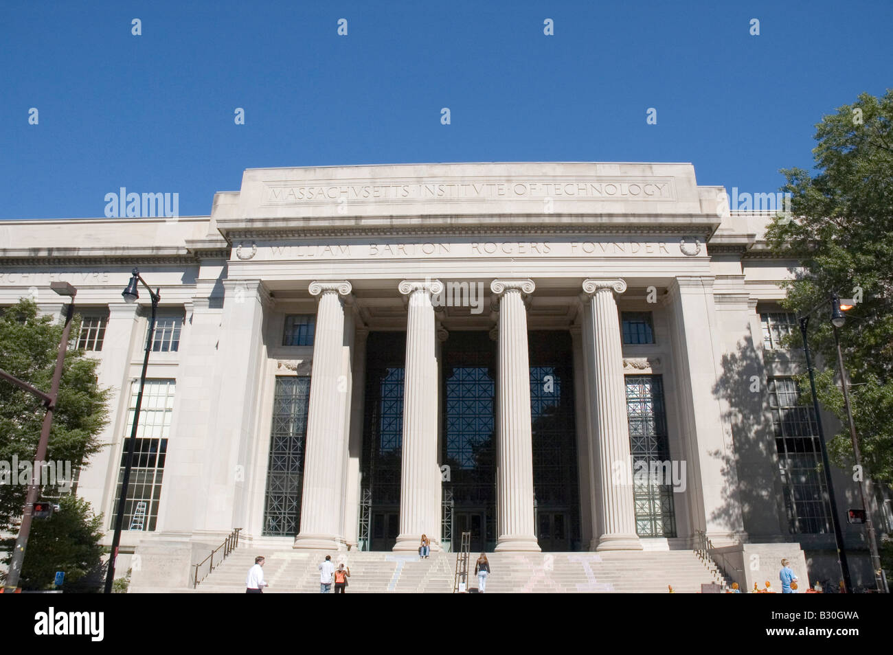 Mass Ave entrance at Massachusetts Institute of Technology in Cambridge ...