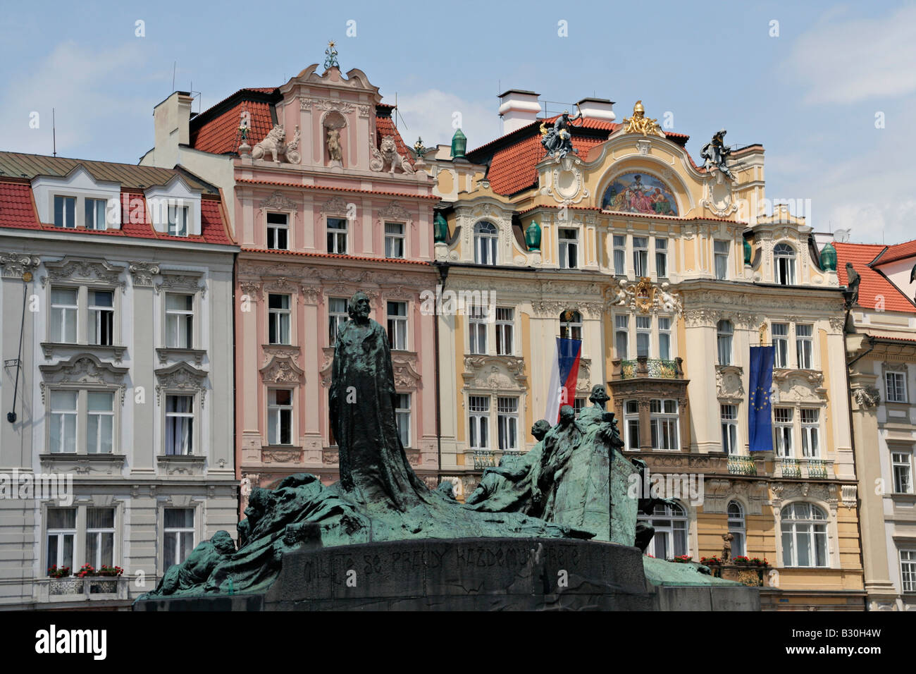 city centre buildings Prague Czech Republic Stock Photo - Alamy