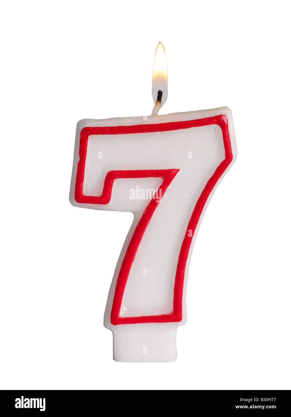 Number 7 candle hi-res stock photography and images - Alamy