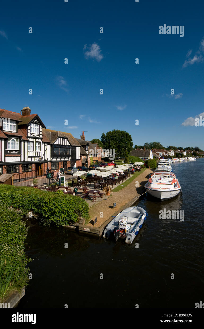 The Swan Inn at Horning on the Broads in Norfolk England There is a ...