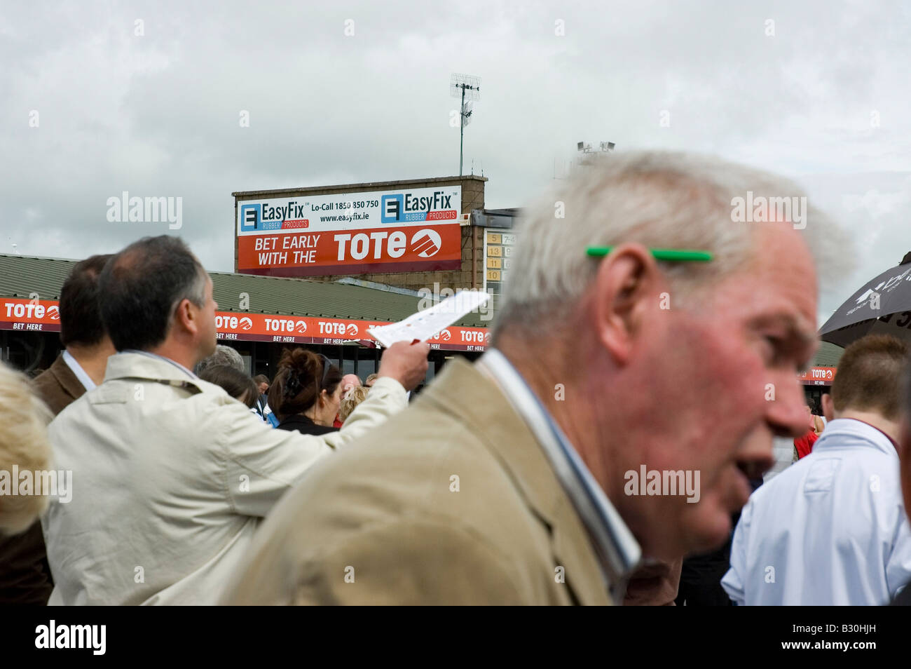 People at he Galway Races, Ireland Stock Photo - Alamy