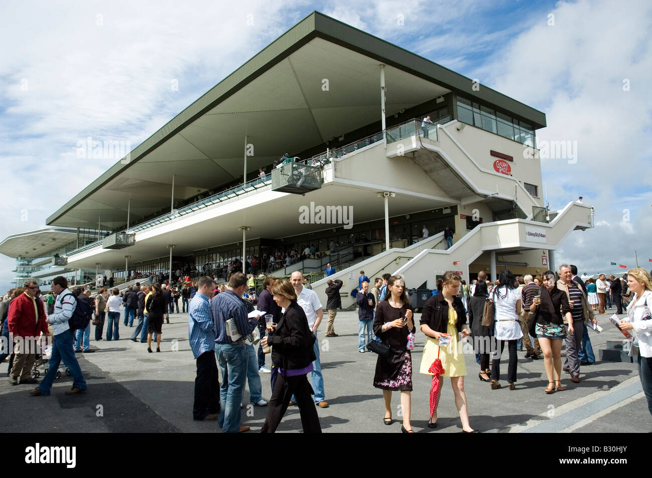People at the Galway Races, Ireland Stock Photo - Alamy