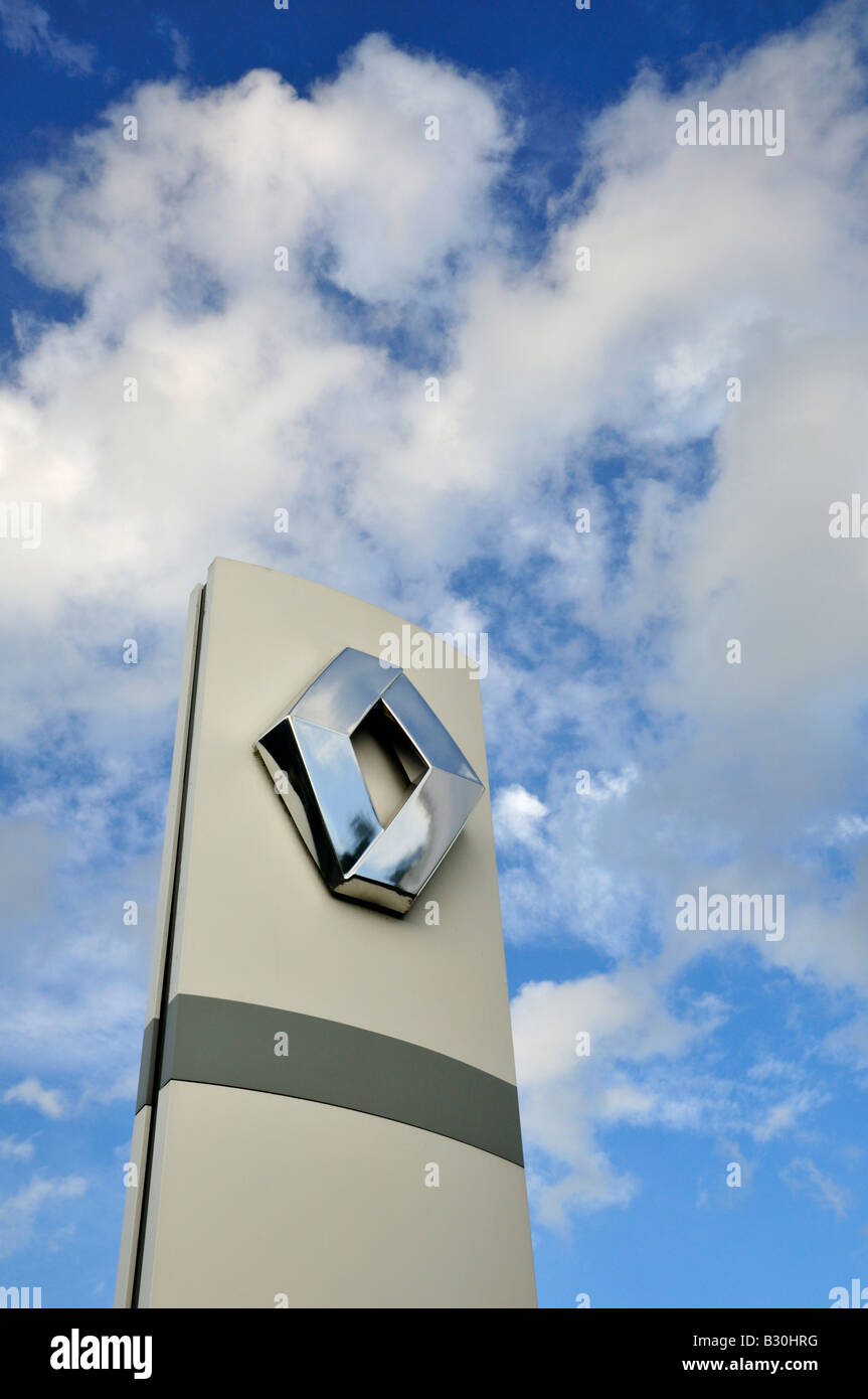 Renault UK Ltd head office, Maple Cross, UK 1/2 showing logo on ...
