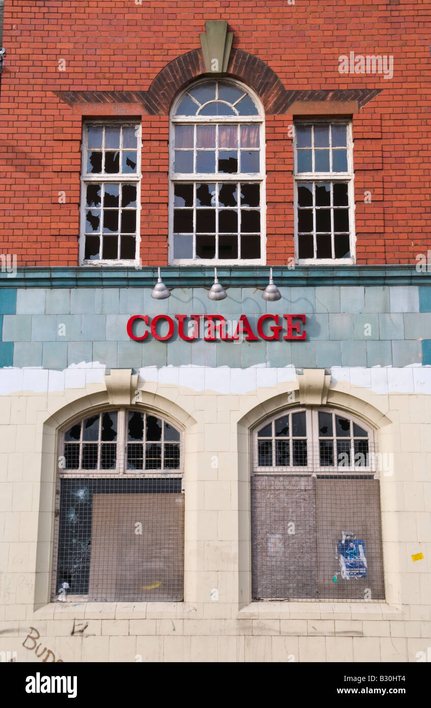 urban decay uk THE KING derelict COURAGE brewery pub Newport South ...