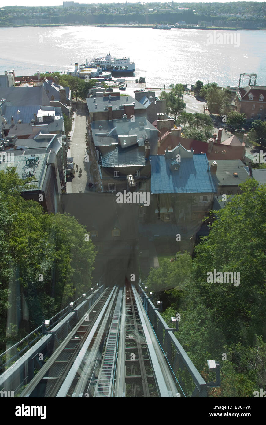 Funiculaire du Vieux Québec Old Quebec Funicular Quebec City Canada ...