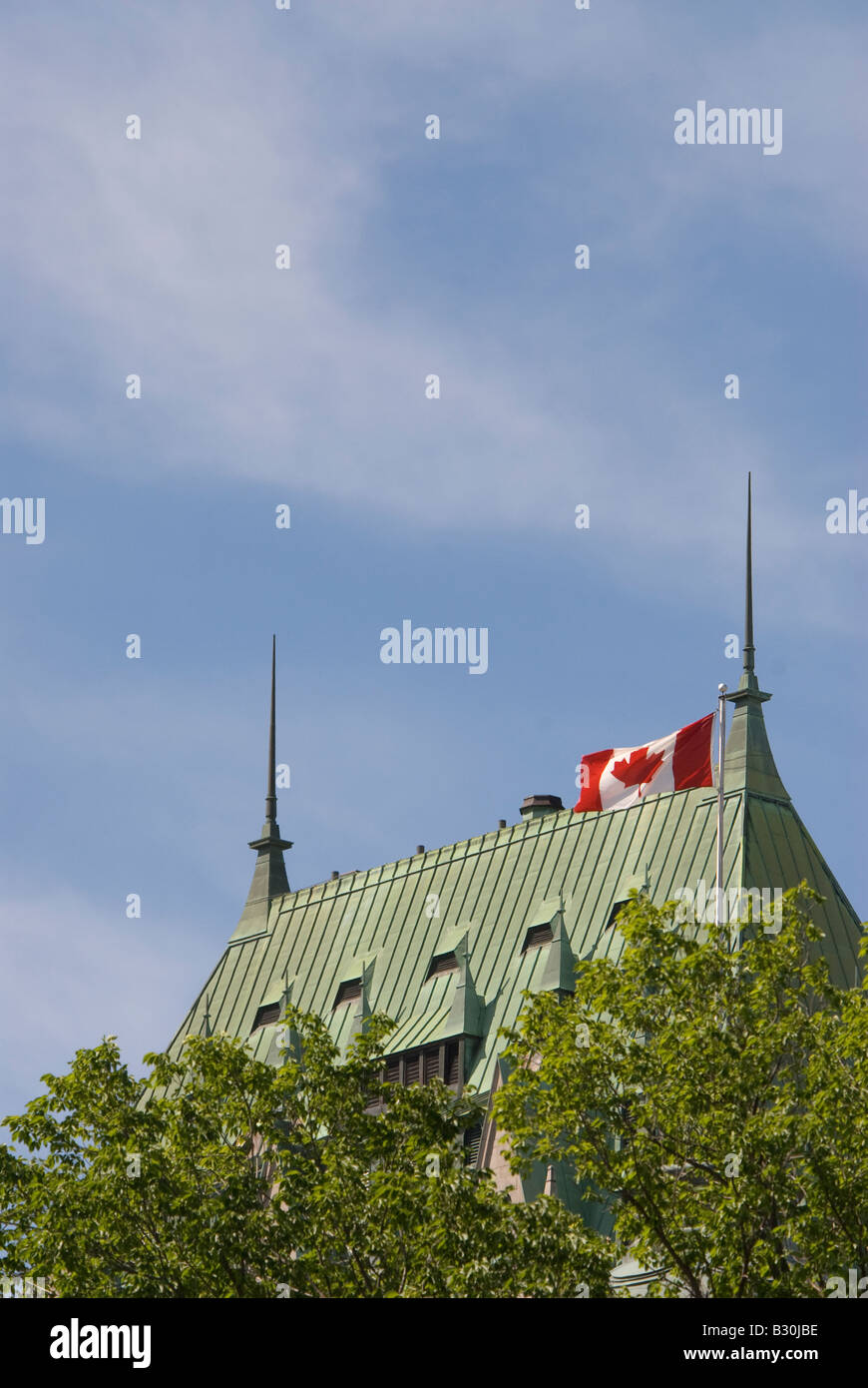 Chateau Frontenac grand hotel historic old Quebec City famous landmark ...