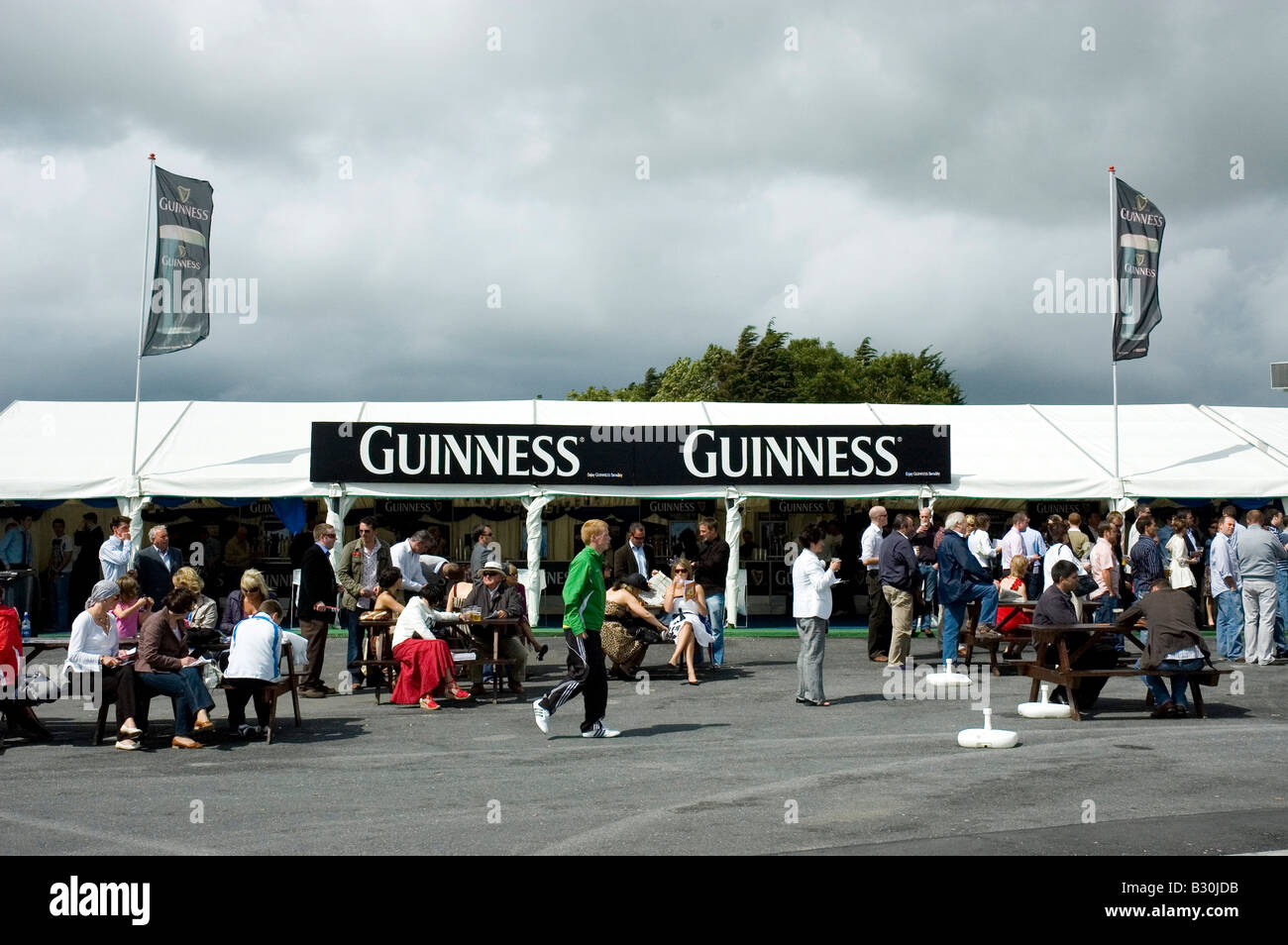 Guinness tent at the Galway Races, Ireland Stock Photo - Alamy
