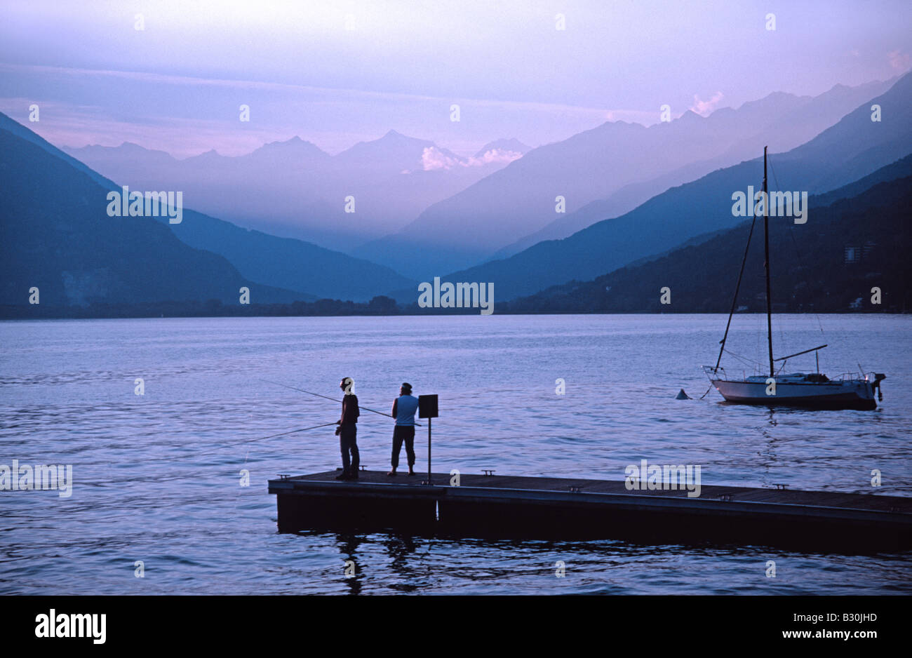 Lake Maggiore at Verbania Stock Photo - Alamy