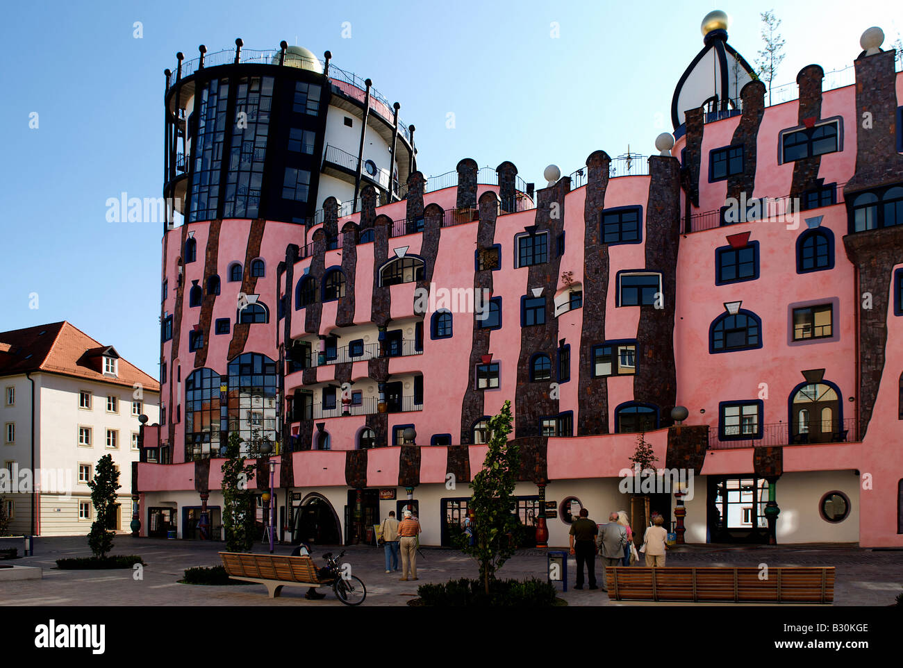 The Green Citadel designed by Friedensreich Hundertwasser, Magdeburg ...