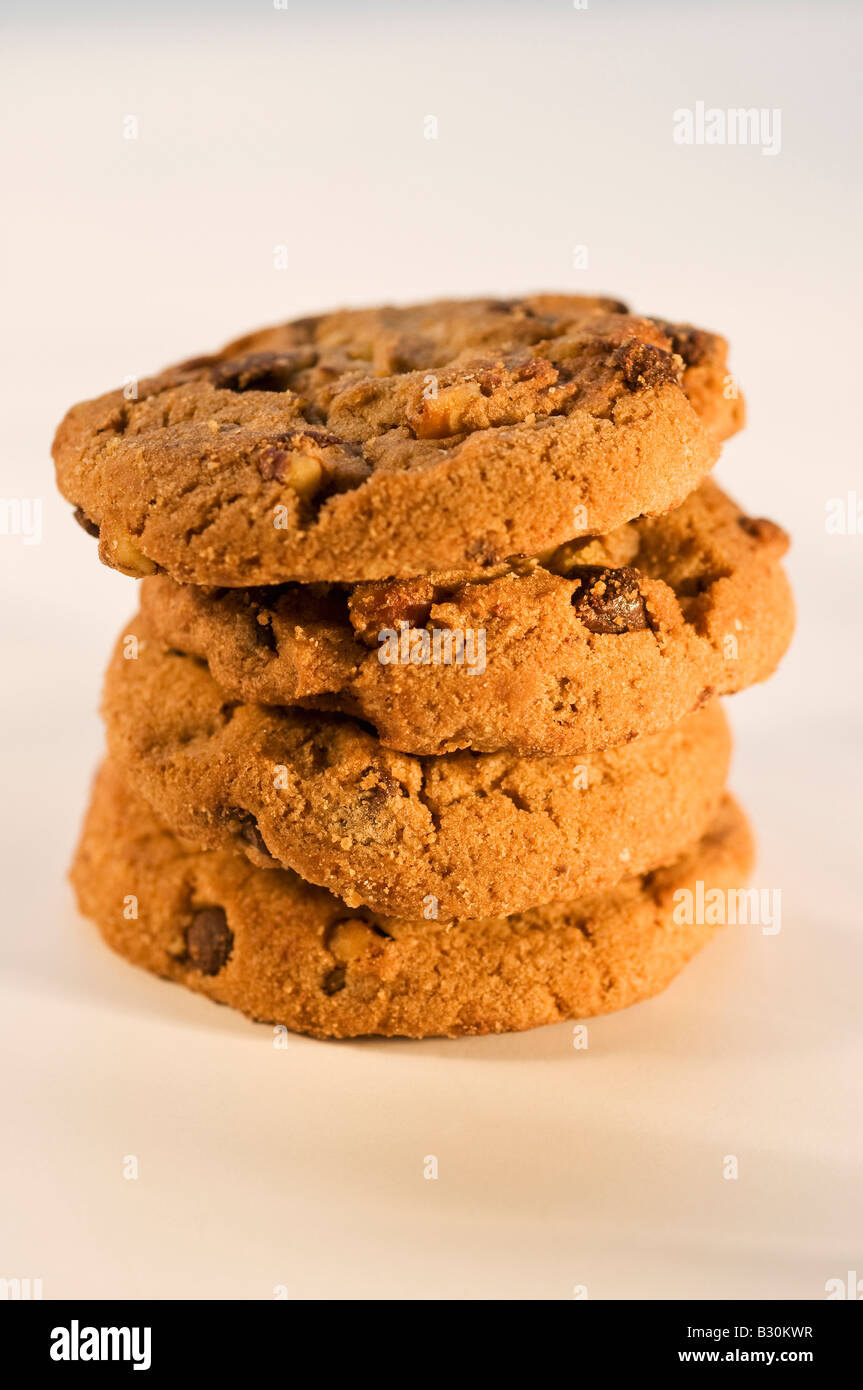 Stack of 4 cookies Stock Photo - Alamy