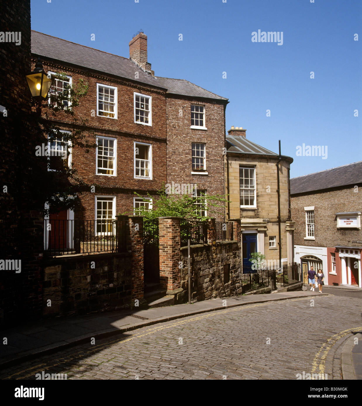 UK England Durham Georgian housing in old part of city Stock Photo - Alamy