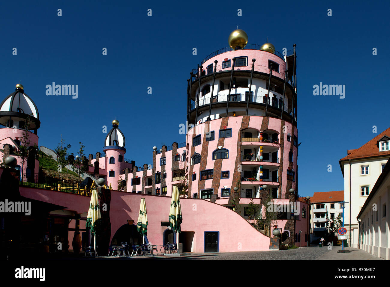 The Green Citadel designed by Friedensreich Hundertwasser, Magdeburg ...