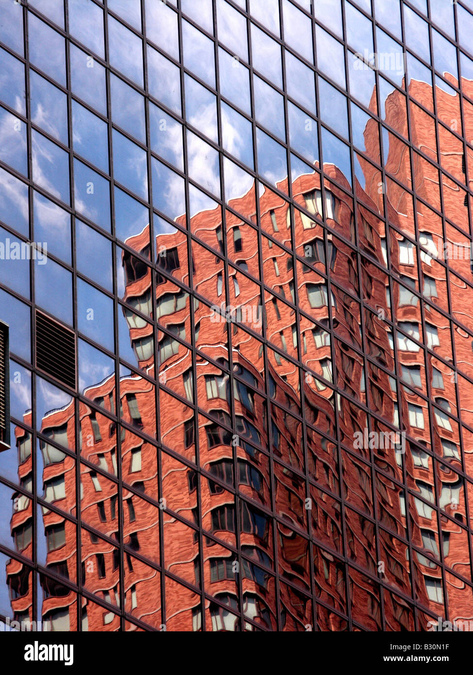 Building skyscraper New York sky scraper vertical Stock Photo - Alamy