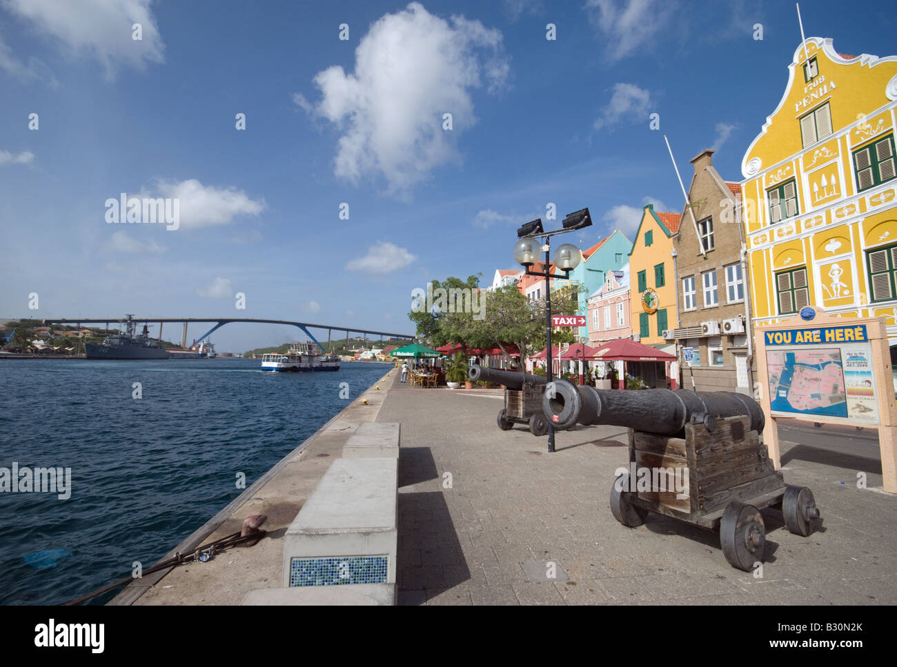 Handelskade, Willemstad, Curacao, Netherlands Antilles Stock Photo - Alamy