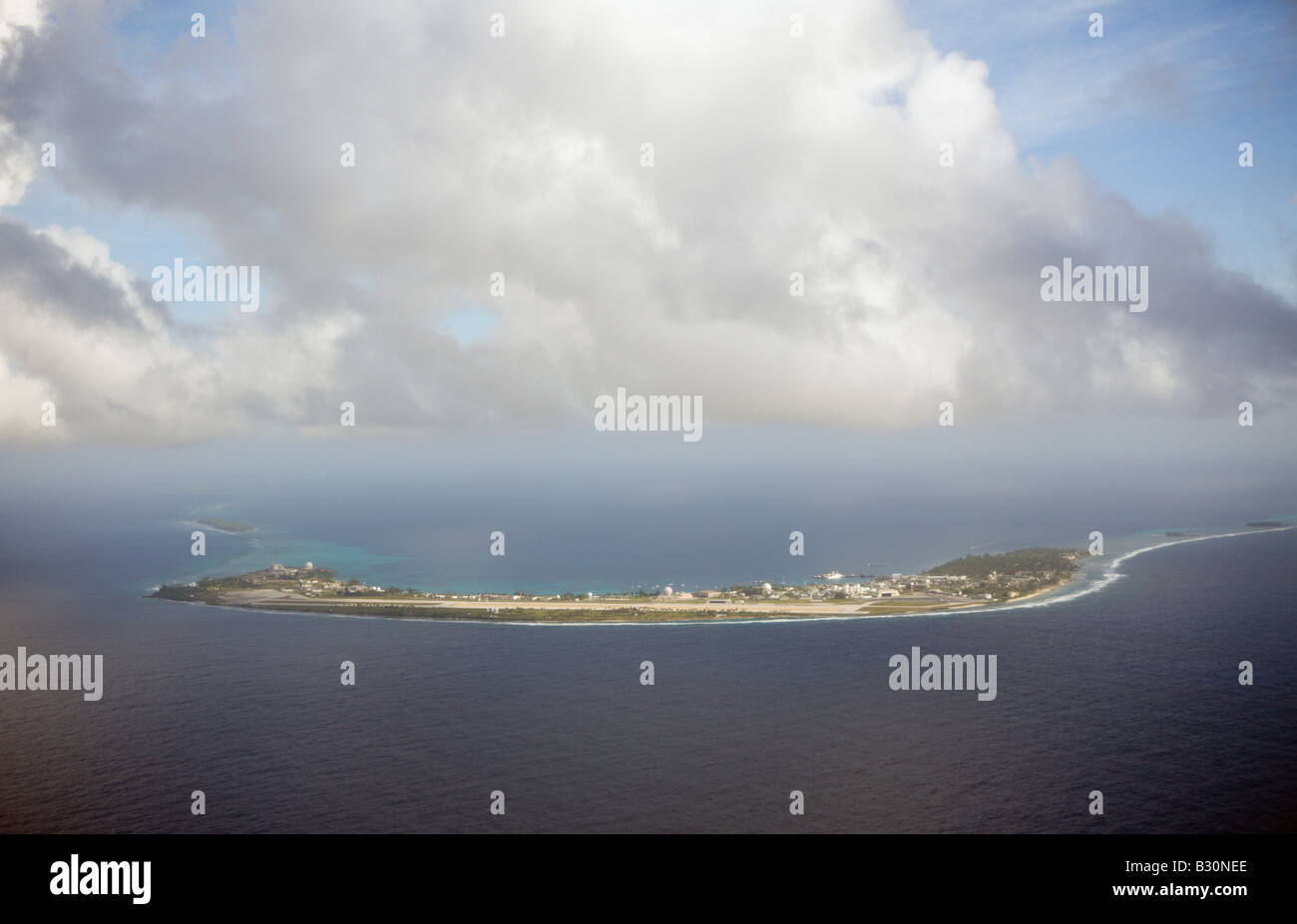 Aerial View of Kwajalein Marshall Islands Kwajalein Atoll Micronesia ...