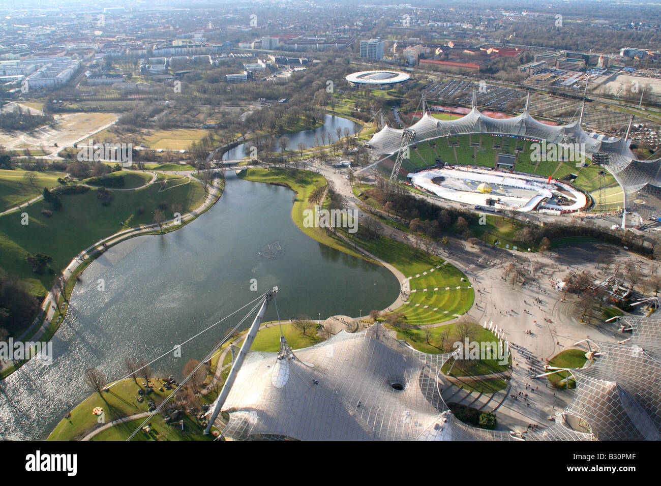 Germany, Munich, Olympic park, olympia stadium Stock Photo - Alamy
