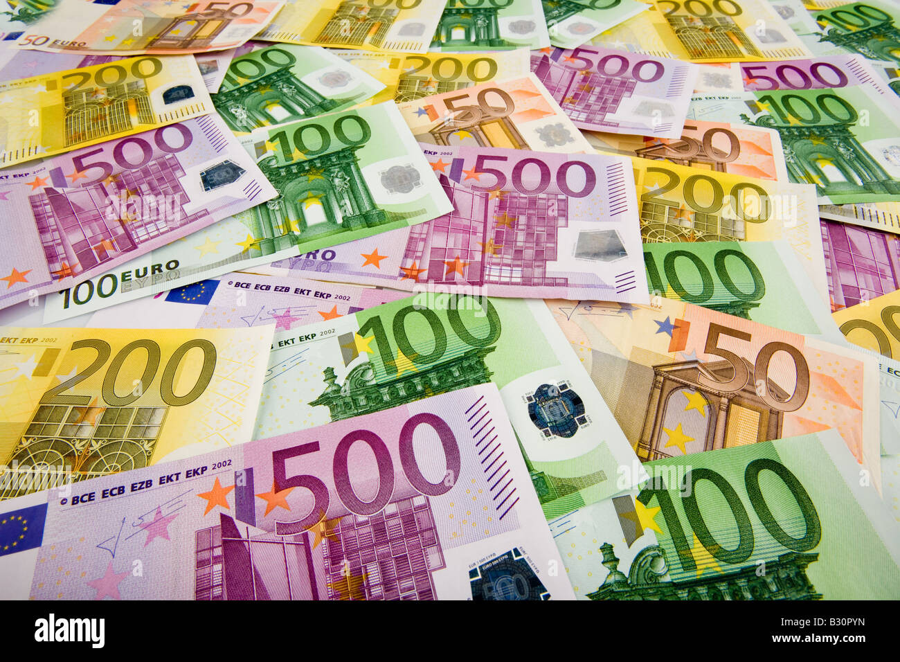 Euro bank notes Stock Photo - Alamy