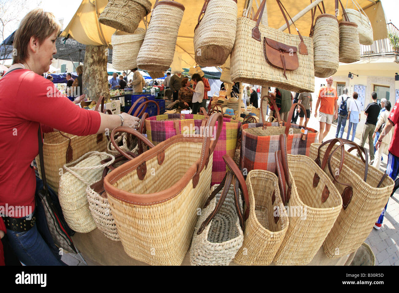 market scenery in Alcudia Stock Photo - Alamy