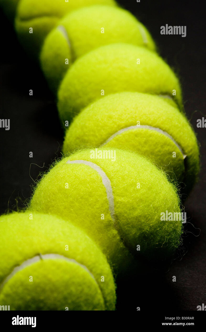Still life of tennis balls and a racket hi-res stock photography and ...