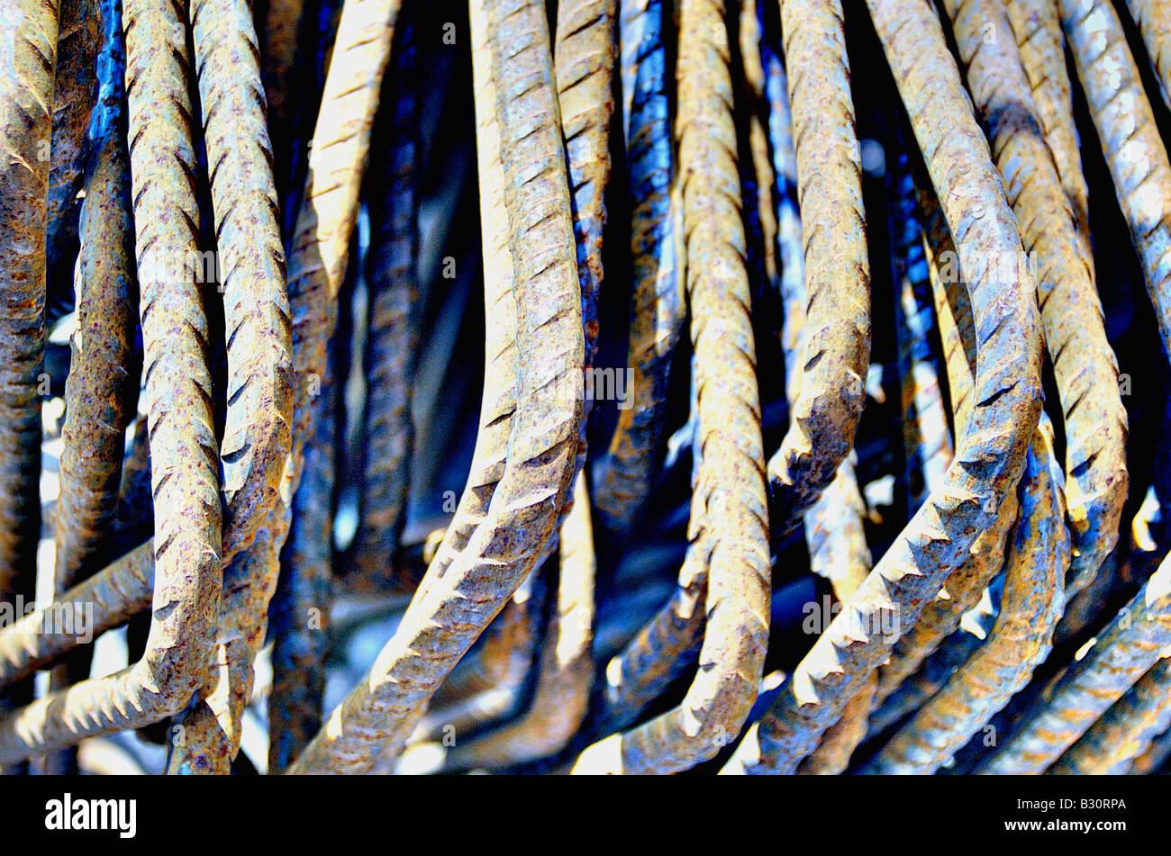 construction steel on a building site Stock Photo - Alamy