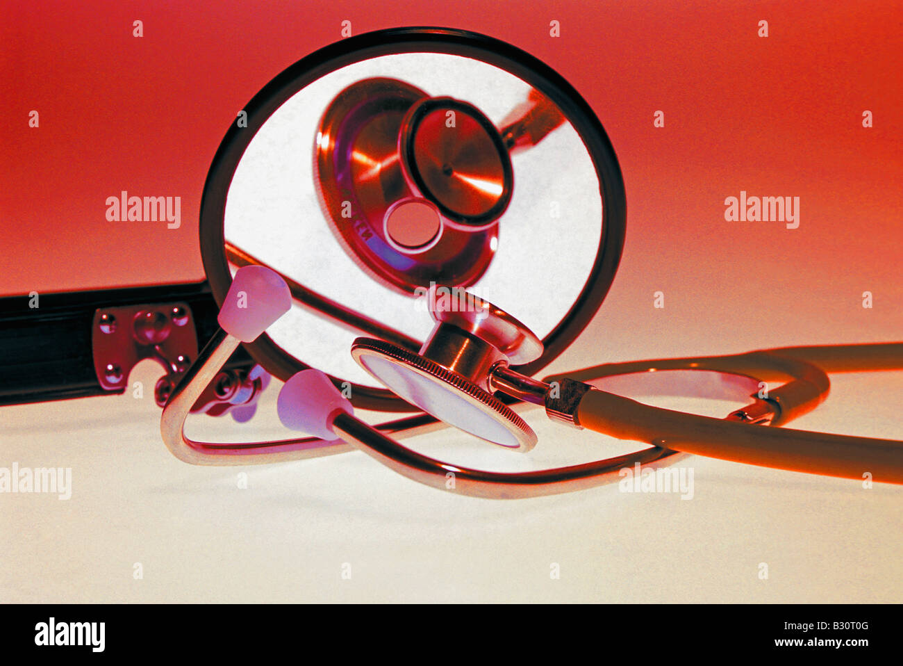 Stethoscope medical instrument for hearing Stock Photo - Alamy