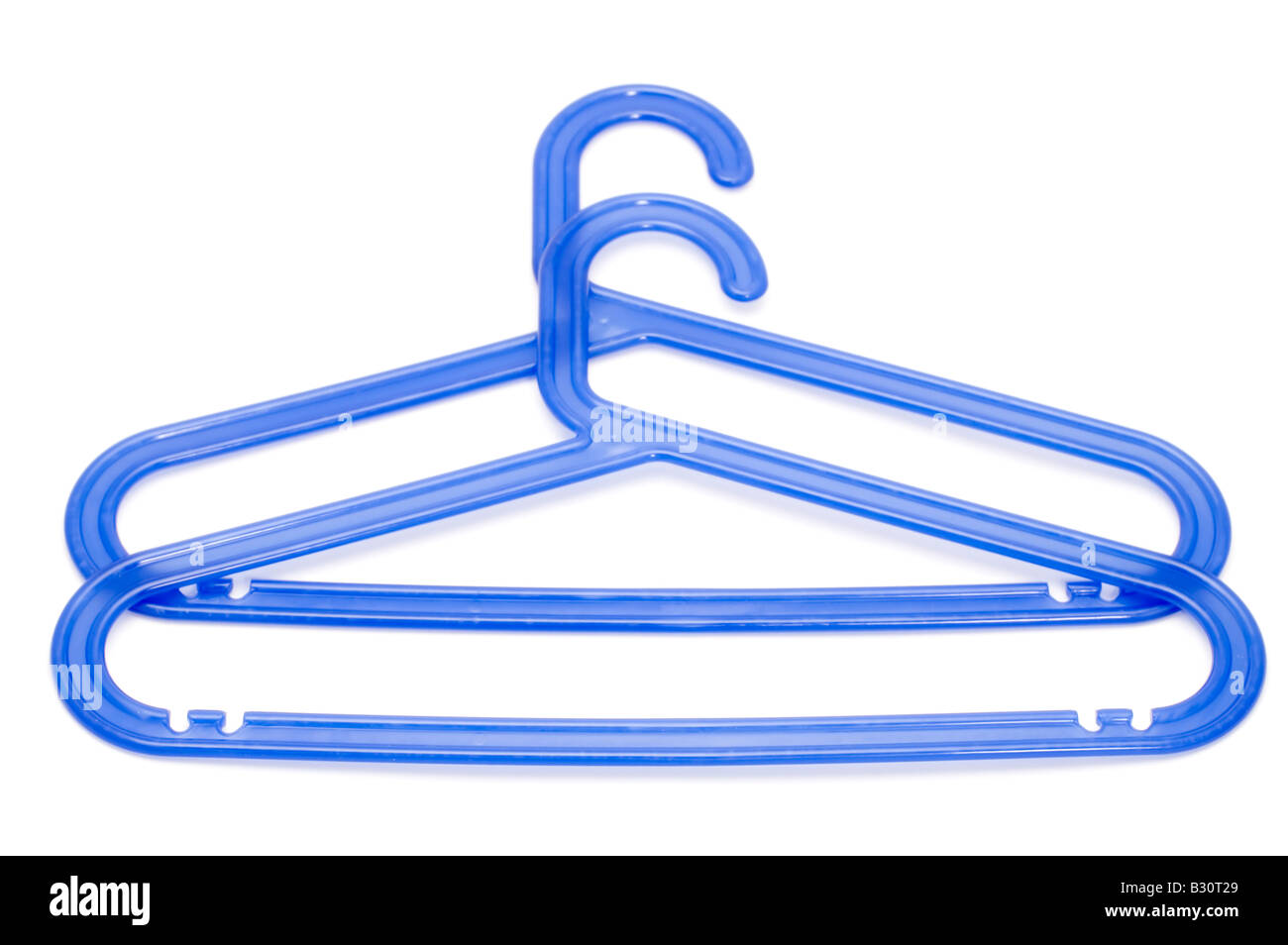 object on white color plastic hanger Stock Photo - Alamy
