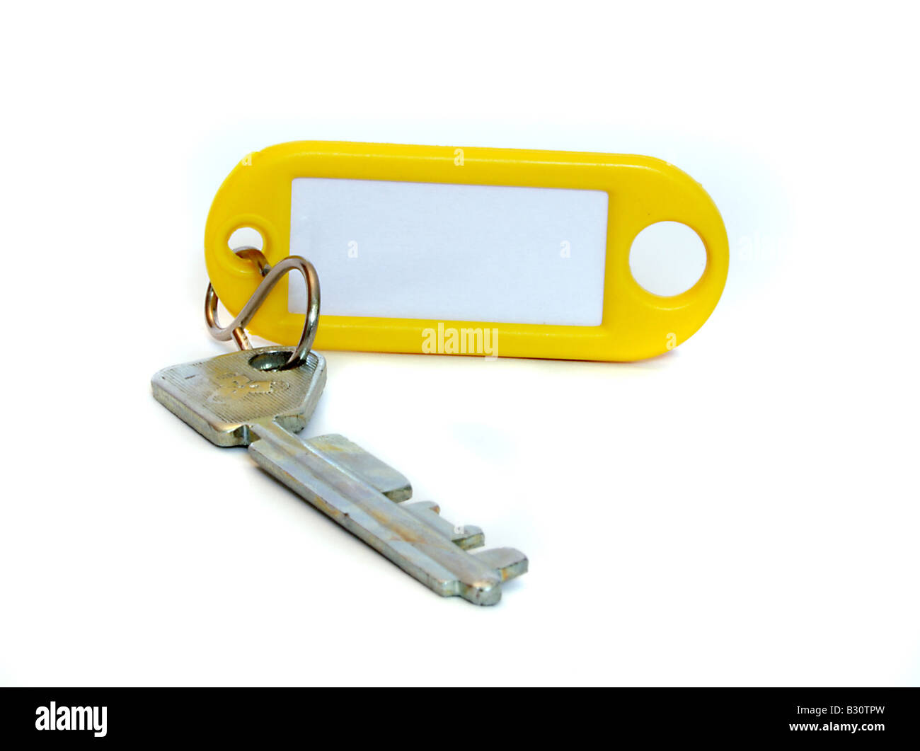 Key with empty keyring Stock Photo - Alamy