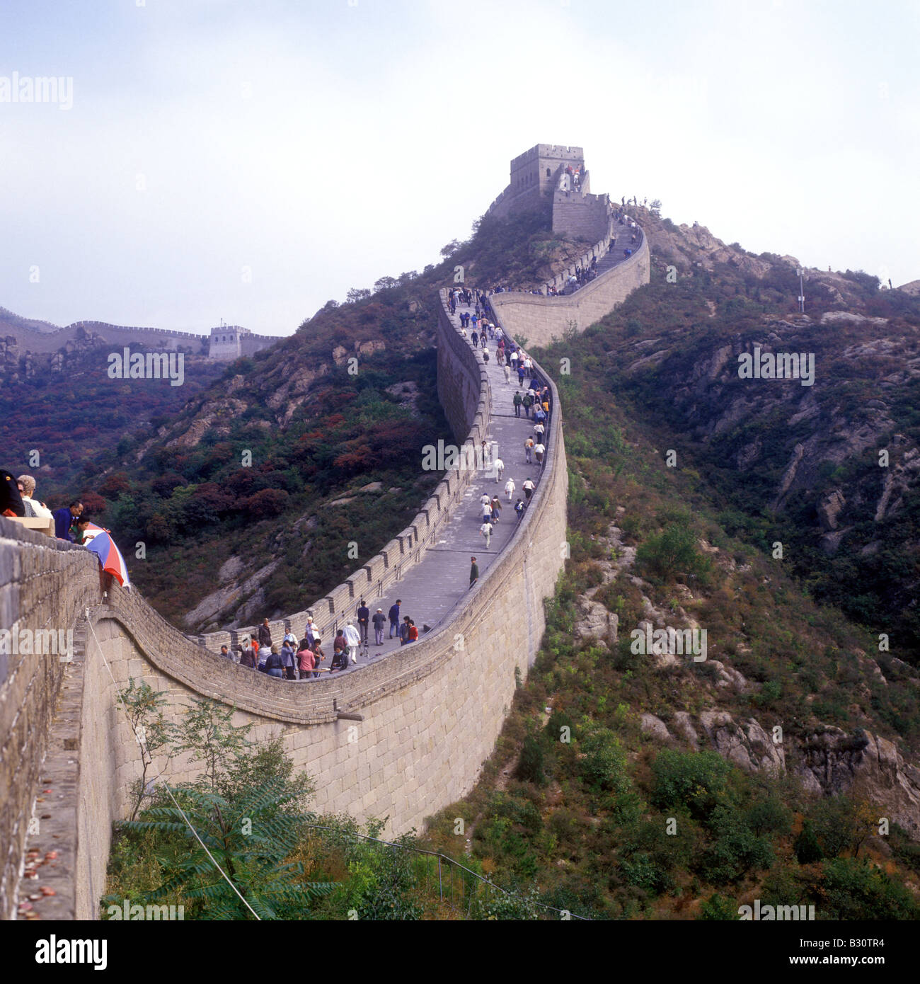 The Great Wall of China at Badaling near Beijing (Peking Stock Photo ...