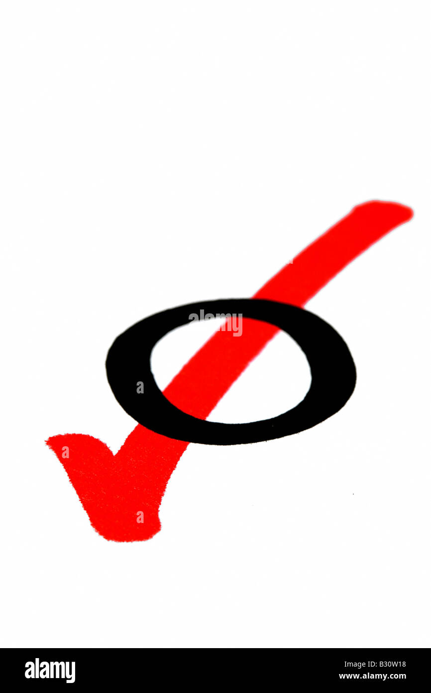 check off;tick off Stock Photo - Alamy