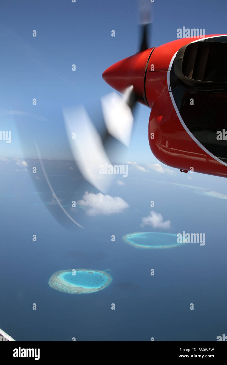 Seaplane on the Maldives Stock Photo - Alamy