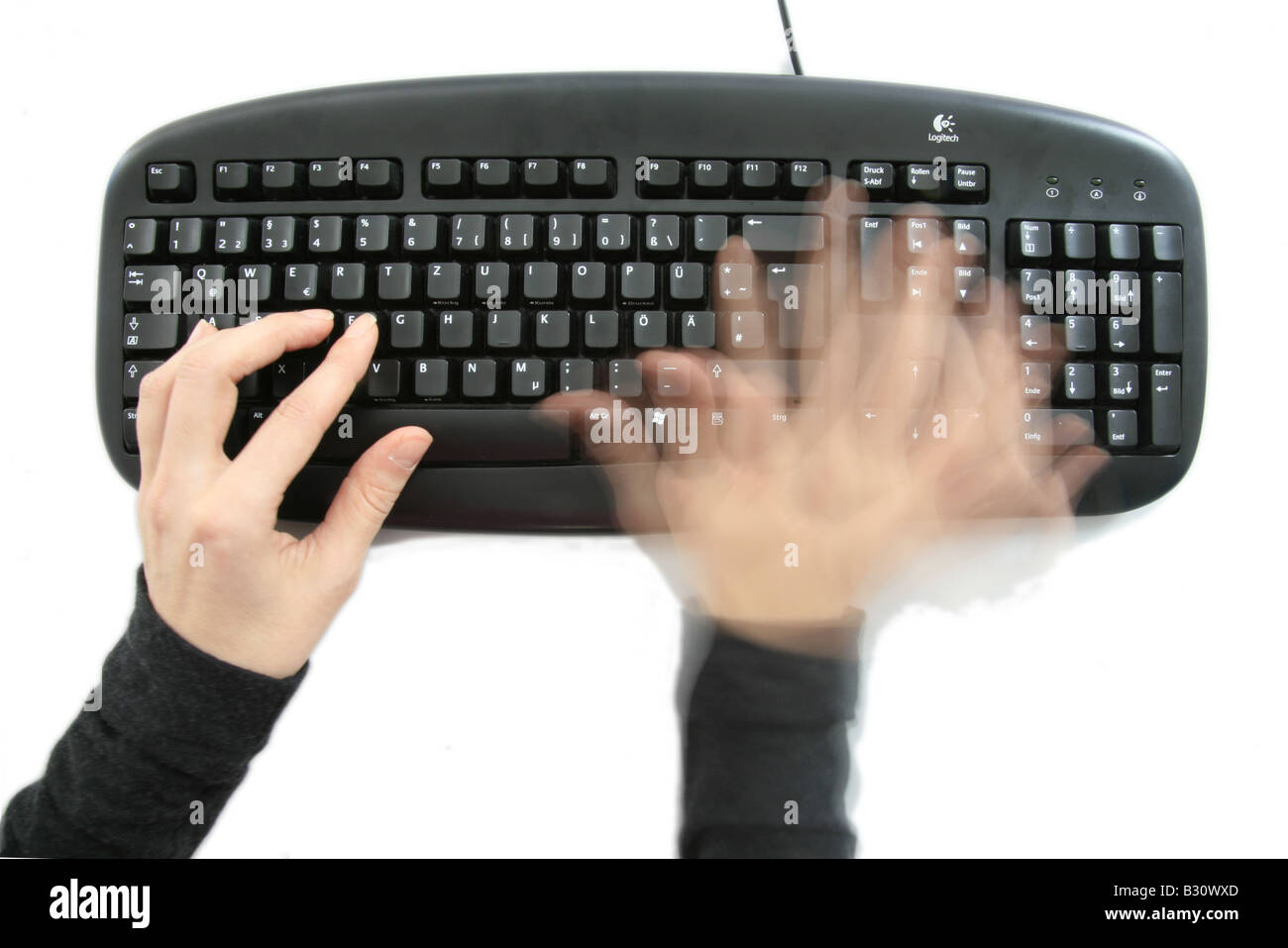 hands on a key pad Stock Photo - Alamy