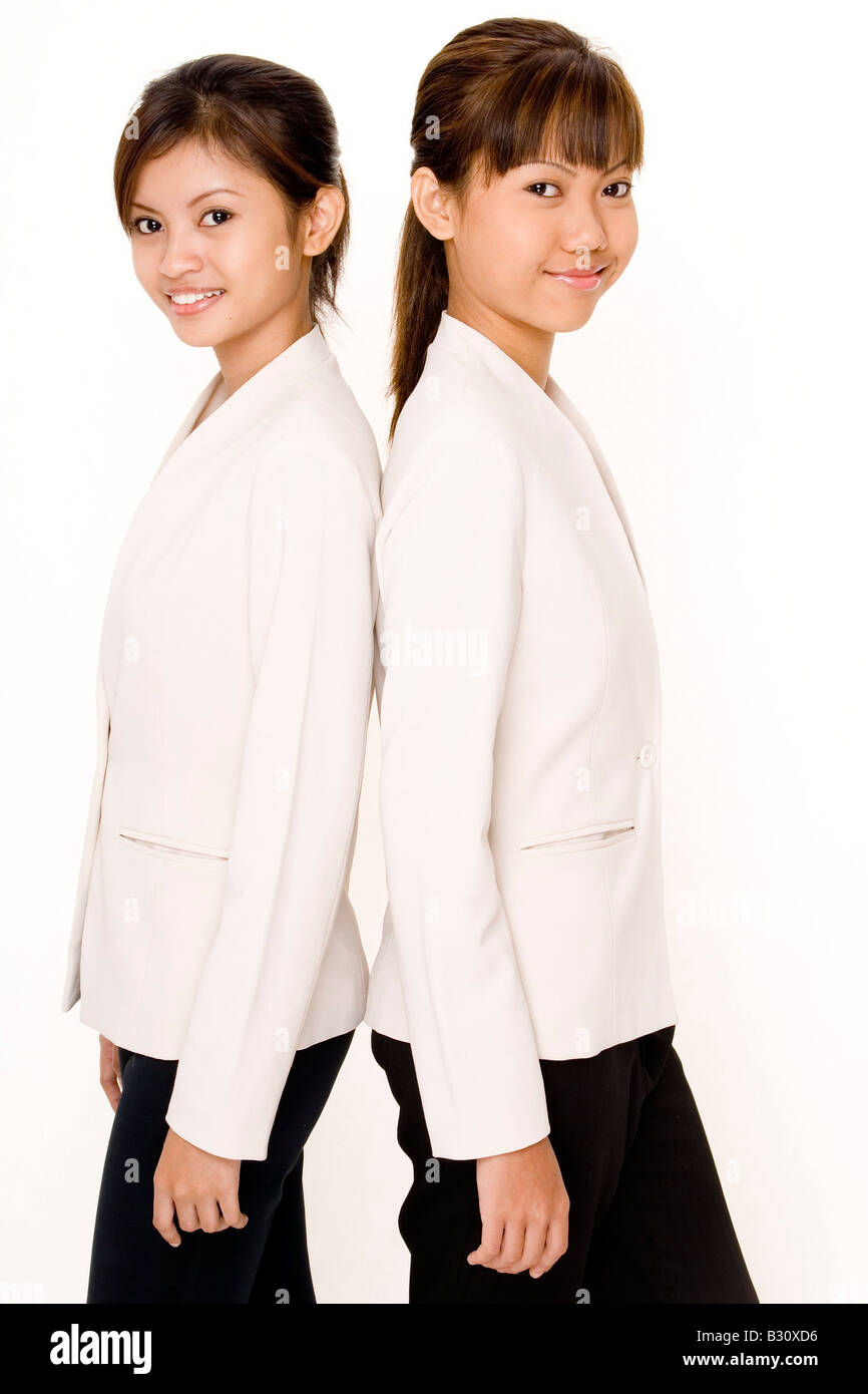 Two women in matching hi-res stock photography and images - Alamy