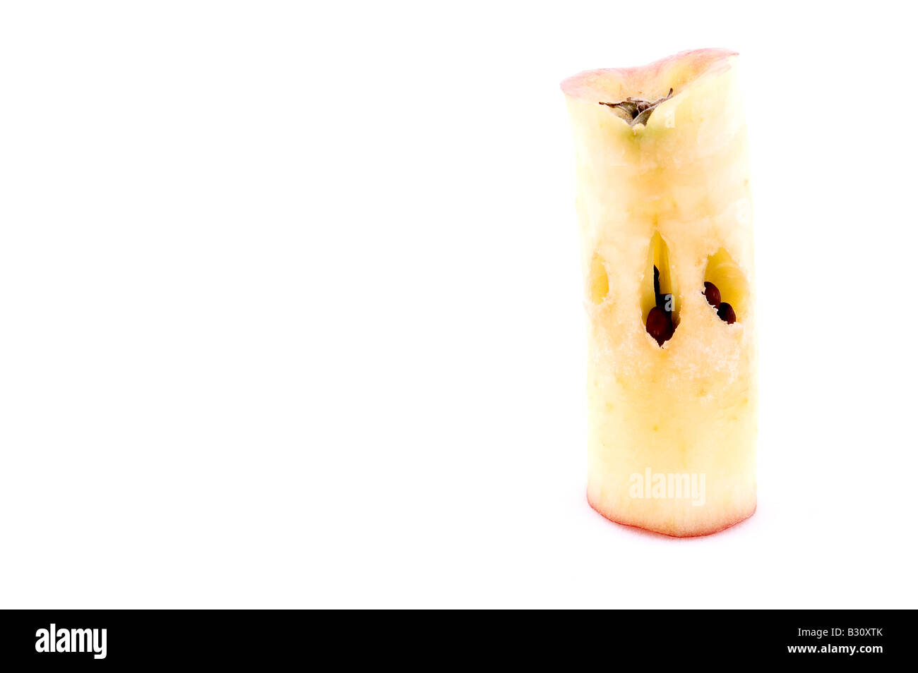 The core of a red apple Stock Photo - Alamy