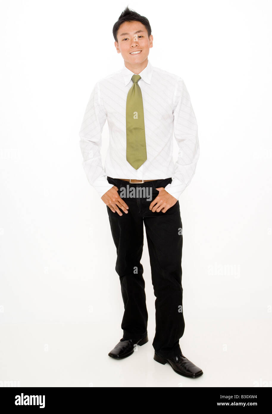 A full-length photo of a young asian businessman Stock Photo - Alamy
