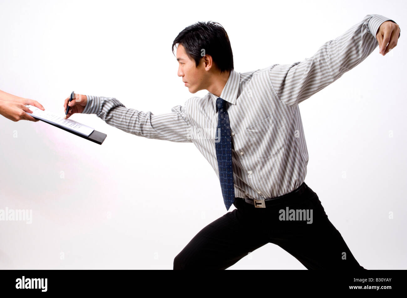 Man person practising tai chi hi-res stock photography and images - Alamy